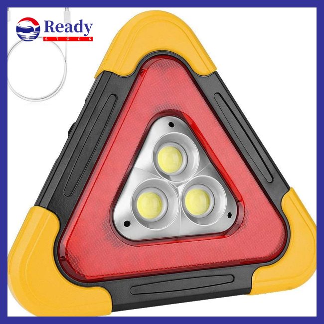 LY Triangular Warning Sign Triangular Car Led Work Light Road Safety ...