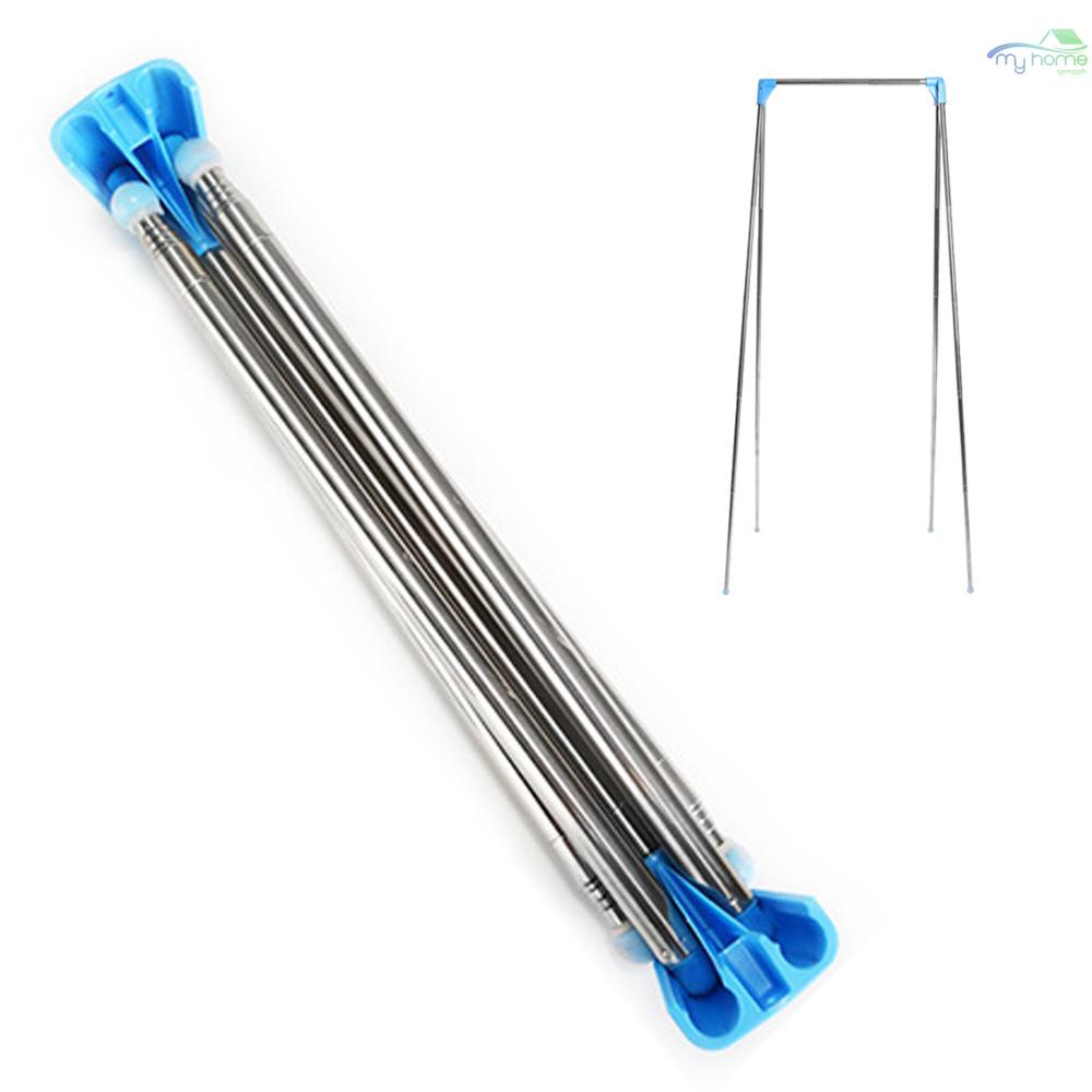 Portable Garment Rack Stainless Steel Foldable Coat Rack Collapsible ...