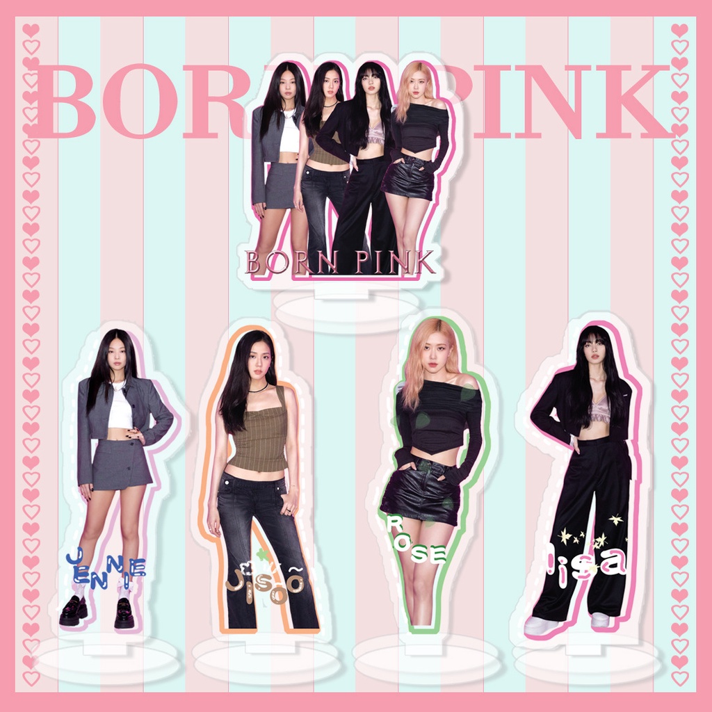 Kpop Blackpink Pink Ink Concert New Stand-up Sign Double-sided ...