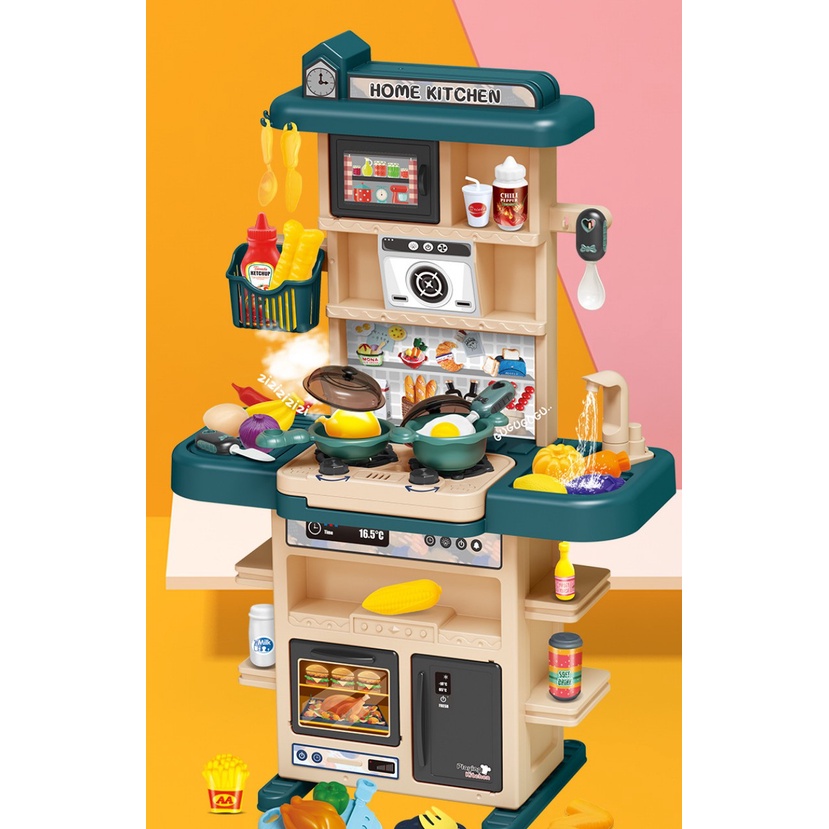 Cooking toys, large kitchen toy sets for children to play and cook ...