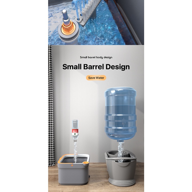 Zolele M16 Self Wash Spin Mop 360 Spinner Flat Mop Clean And Dirty ...