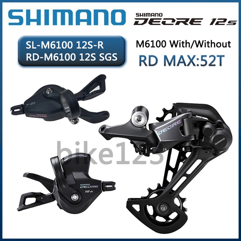 SHIMANO DEORE M6100 12s Groupset SL M6100 SHIFT LEVER RD M6100 SGS REAR DERAILLEUR 12 Speed ...