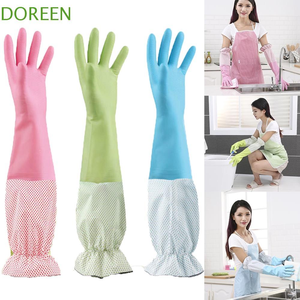 DOREEN Dishes Cleaning Waterproof Washing Household Gloves | Shopee ...