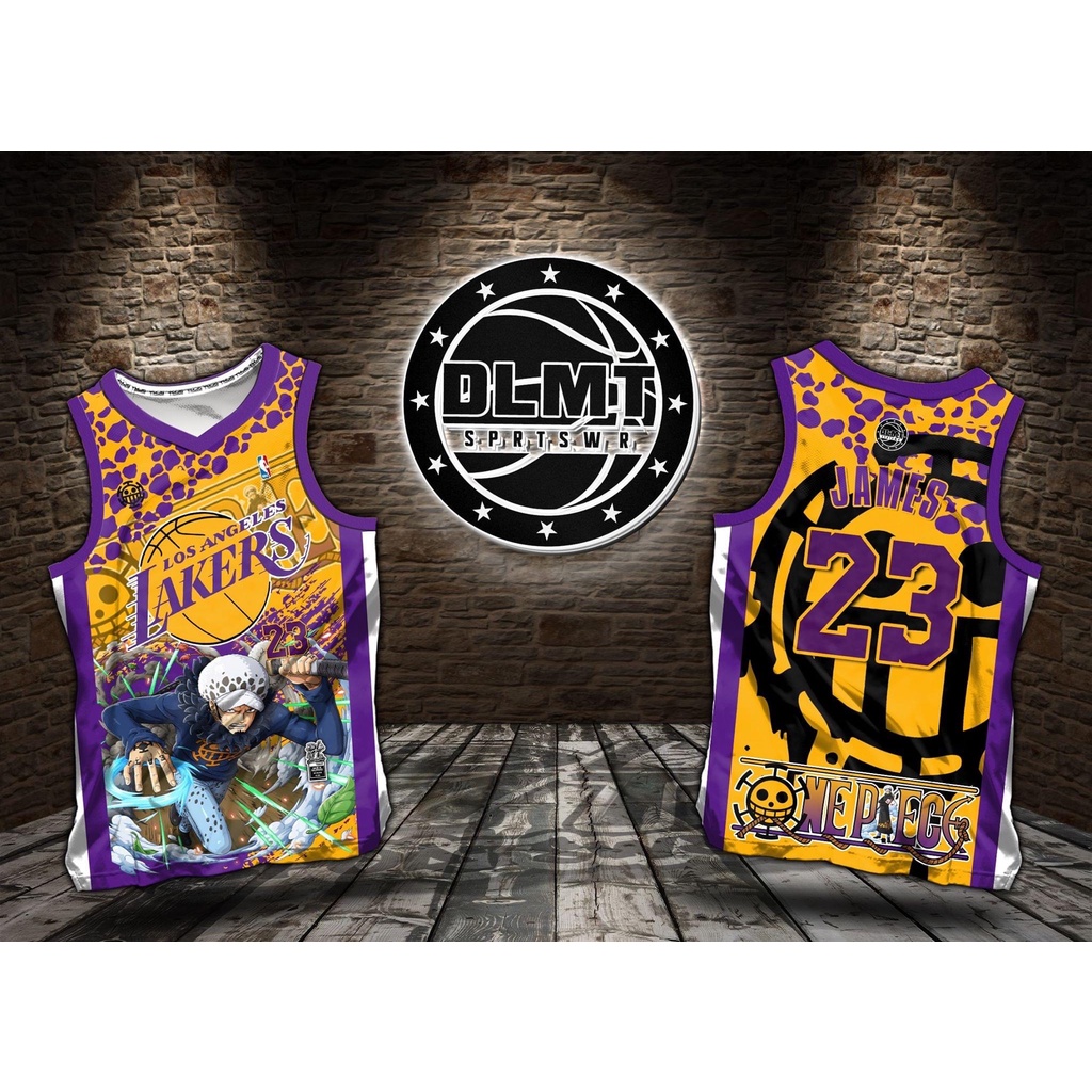NBA X ONE PIECE Basketball Jersey Anime Free Custom Name and Number ...