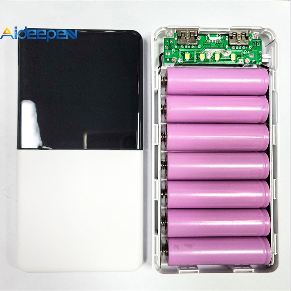 Aideepen 18650 Usb Power Bank Battery Charger Case Diy Box With Led ...