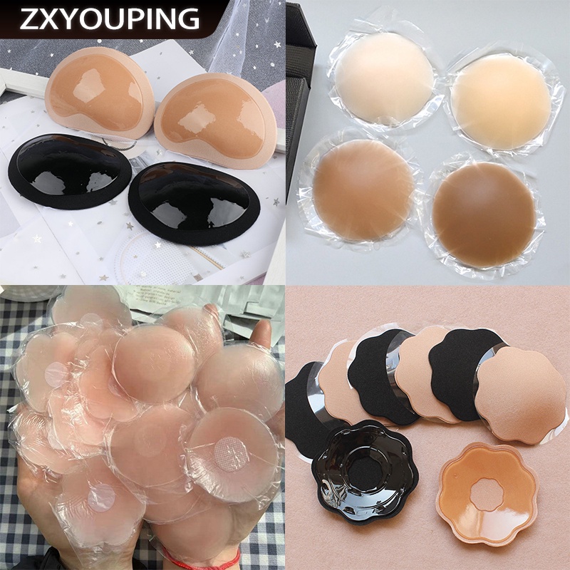 ZXYOUPING Women Silicone Nipple Covers Waterproof Reusable Nipple Pads ...