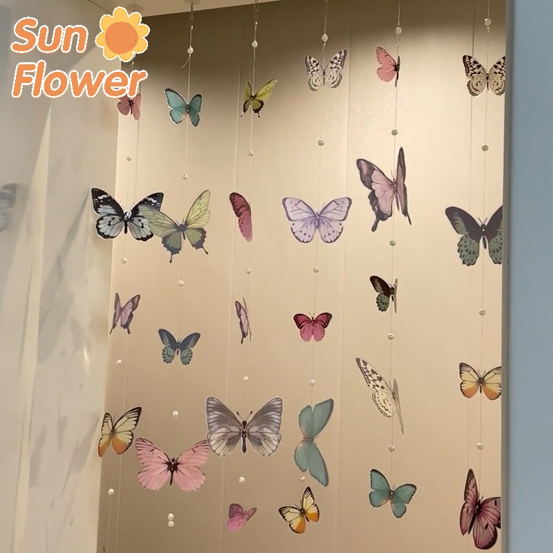 DIY Creative Butterfly Door Window Decor Colorful Butterfly Cards ...