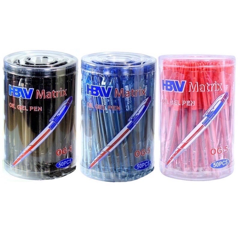 HBW Matrix Oil Gel Pen HBW 10pcs/50pcs | Shopee Philippines
