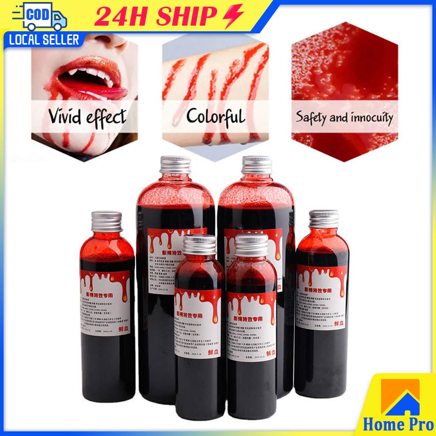 30/120ml Vampire Blood Cosplay Fake Blood Liquid Body Paint Prank Face ...
