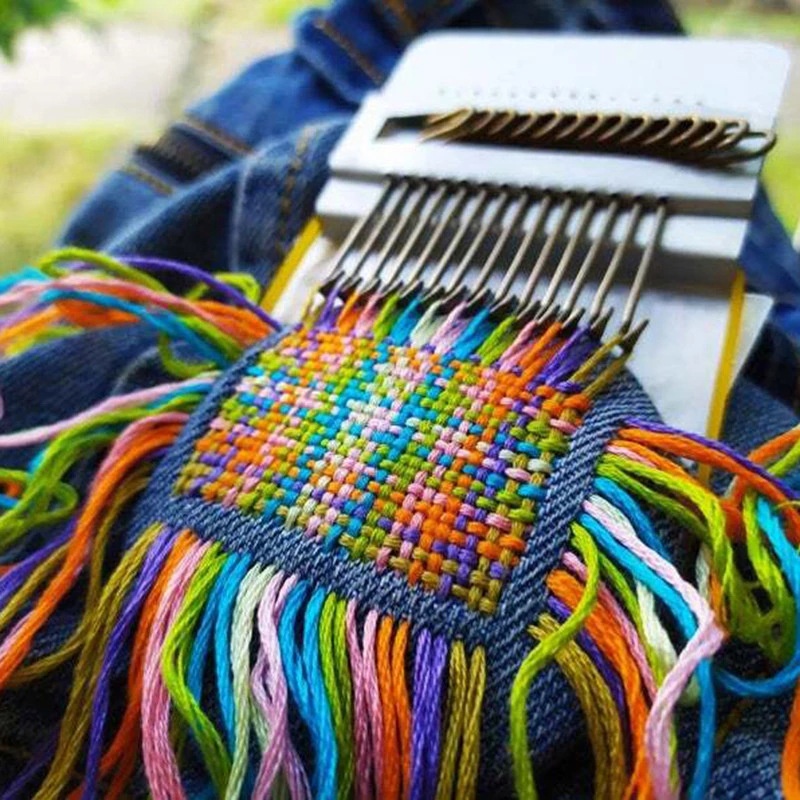 Diy Creative Braiding Patching Machine Hand Knitting Wooden Speed Weve ...