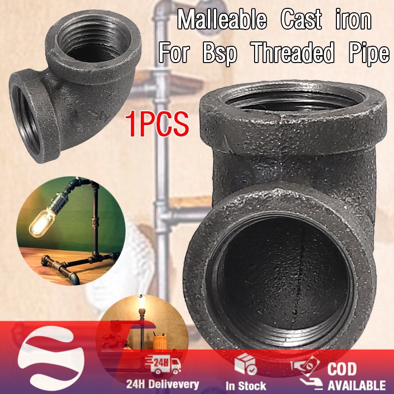 Black Iron Elbow Heavy Pipe Fittings 1/2,1,3/4 | Shopee Philippines