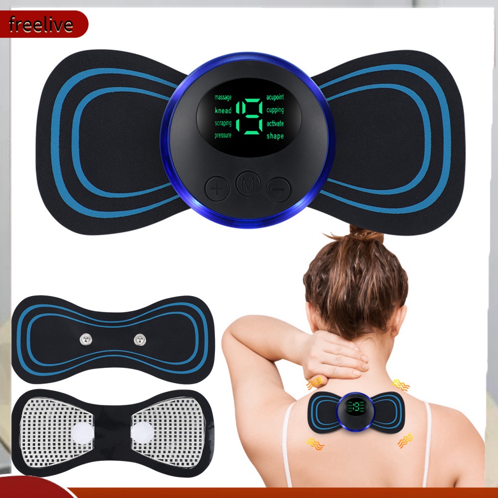 freelive| 1 Set Massage Patch 8 Modes 19-Gear Force Low Frequency Pulse ...