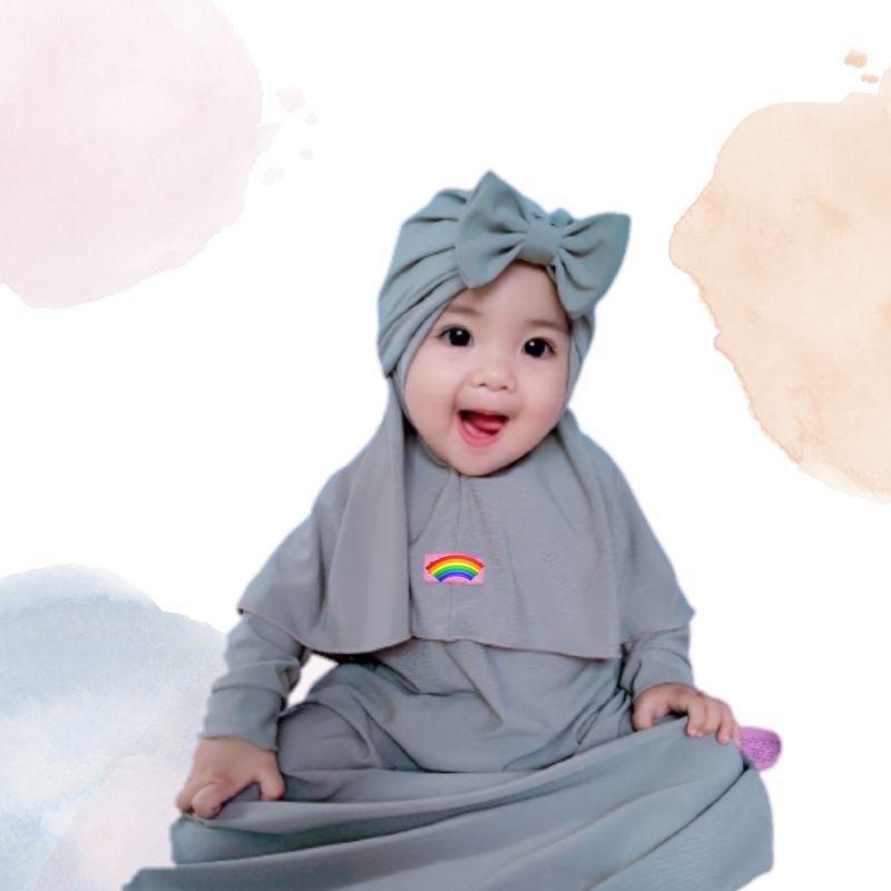 Gamis Baby Free Veil+Turban Bubble Kids Collections Abu | Shopee ...