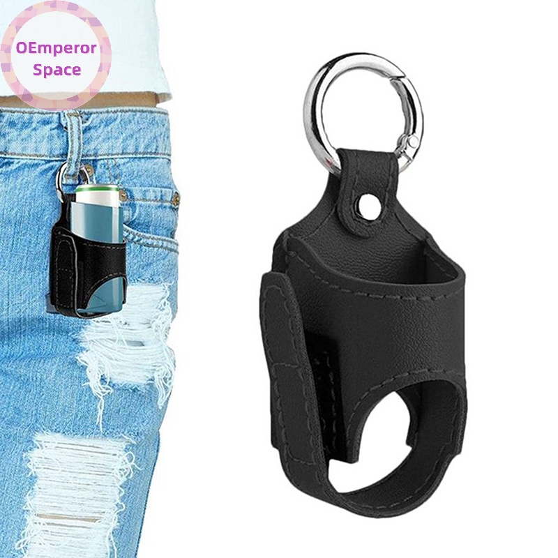 OEmperor Inhaler Case Holder PU Leather Storage Case With Metal Buckle ...