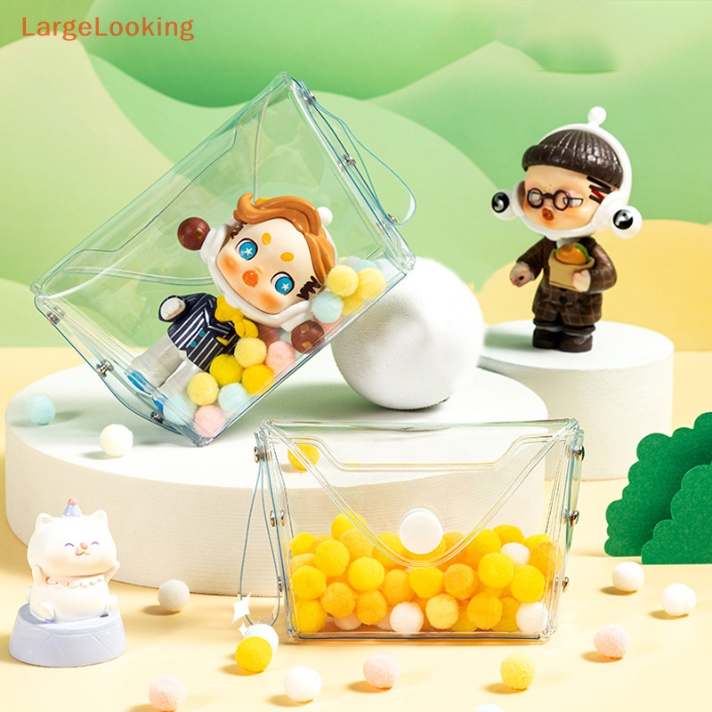 [LargeLooking] Women Transparent Coin Purse Buckle Change Money Pouch ...