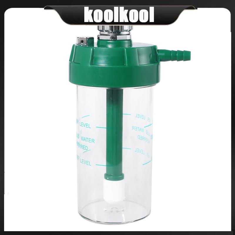 kool Oxygen Regulator Gauge Connector 200mL Dry Humidifier Bottle for w ...