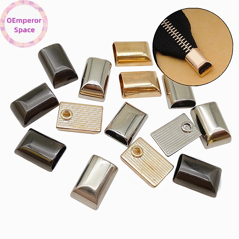OEmperor 10Pcs Metal Zipper Stopper Zipper Tail Clip Stop Tail Plug ...