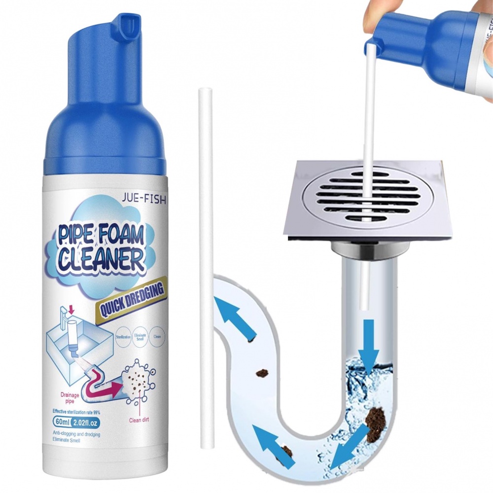60ml Household Drain Foam Cleaner 60ml Foam Pipe Dredge Deodorant with ...