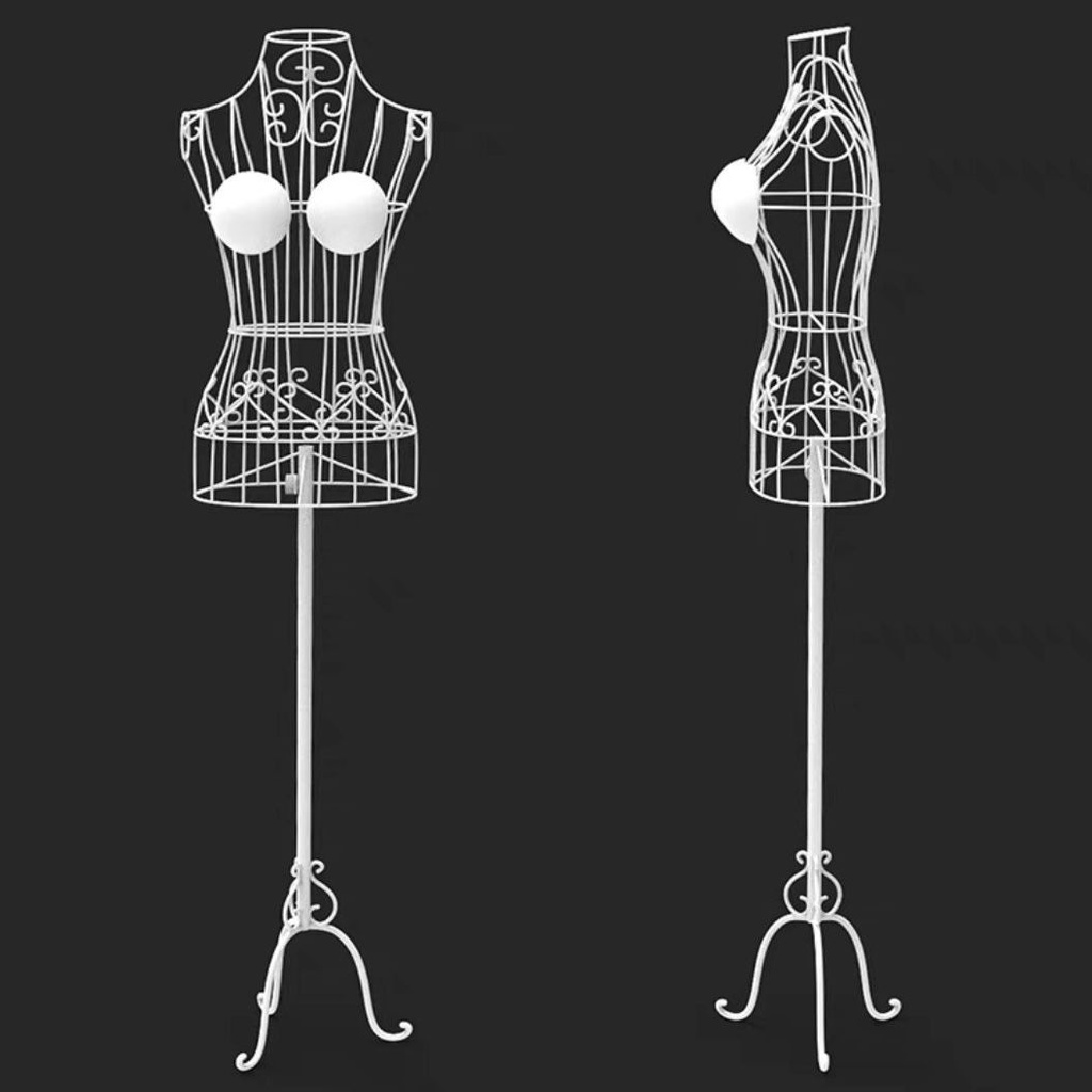 Clothing Mannequin Wrought Iron Clothes Rack Wedding Photography Full ...