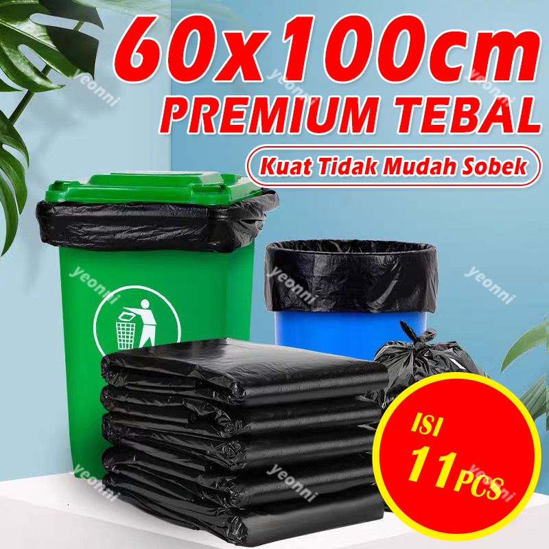 HITAM Plastic Garbage Bag/LDPE Garbage Bag /Trash Bag 60X100CM Premium ...