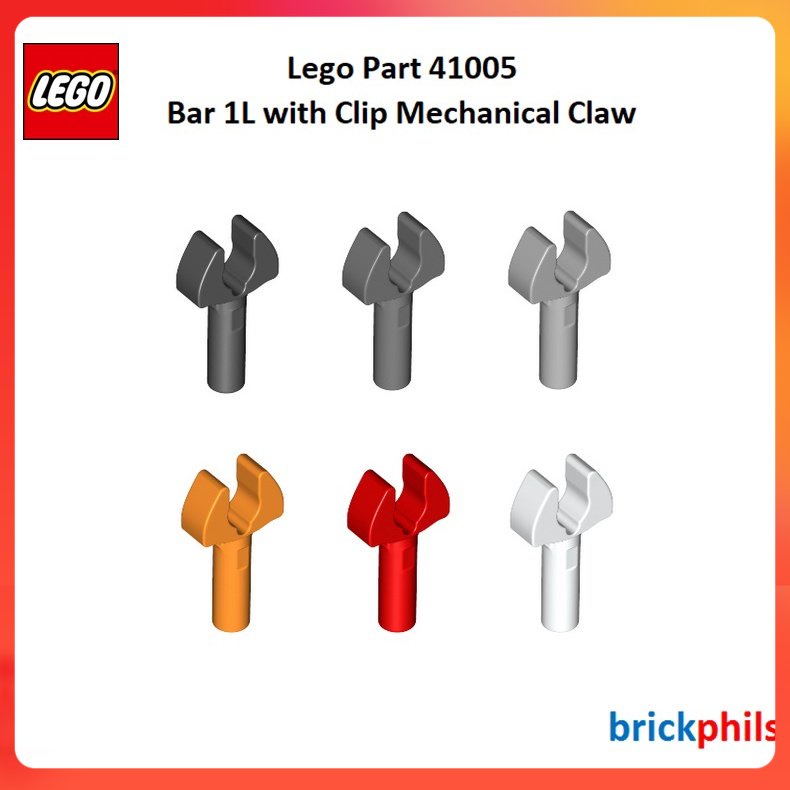 Lego Part 41005 Bar 1L with Clip Mechanical Claw (5pcs per Lot ...