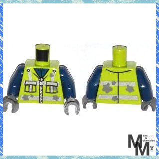 Torso Zipper Jacket, Reflective Stripes and Star Shaped Stains LEGO ...