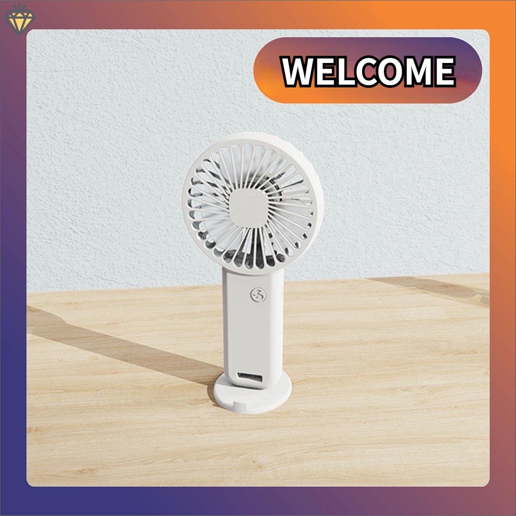 Portable Mini Fan USB Rechargeable Cooling Handheld Fans with Base ...