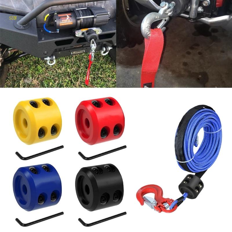 SUN Winch Cable Hook Stopper for ATV Rubber Cord Plug- Protector Cable ...
