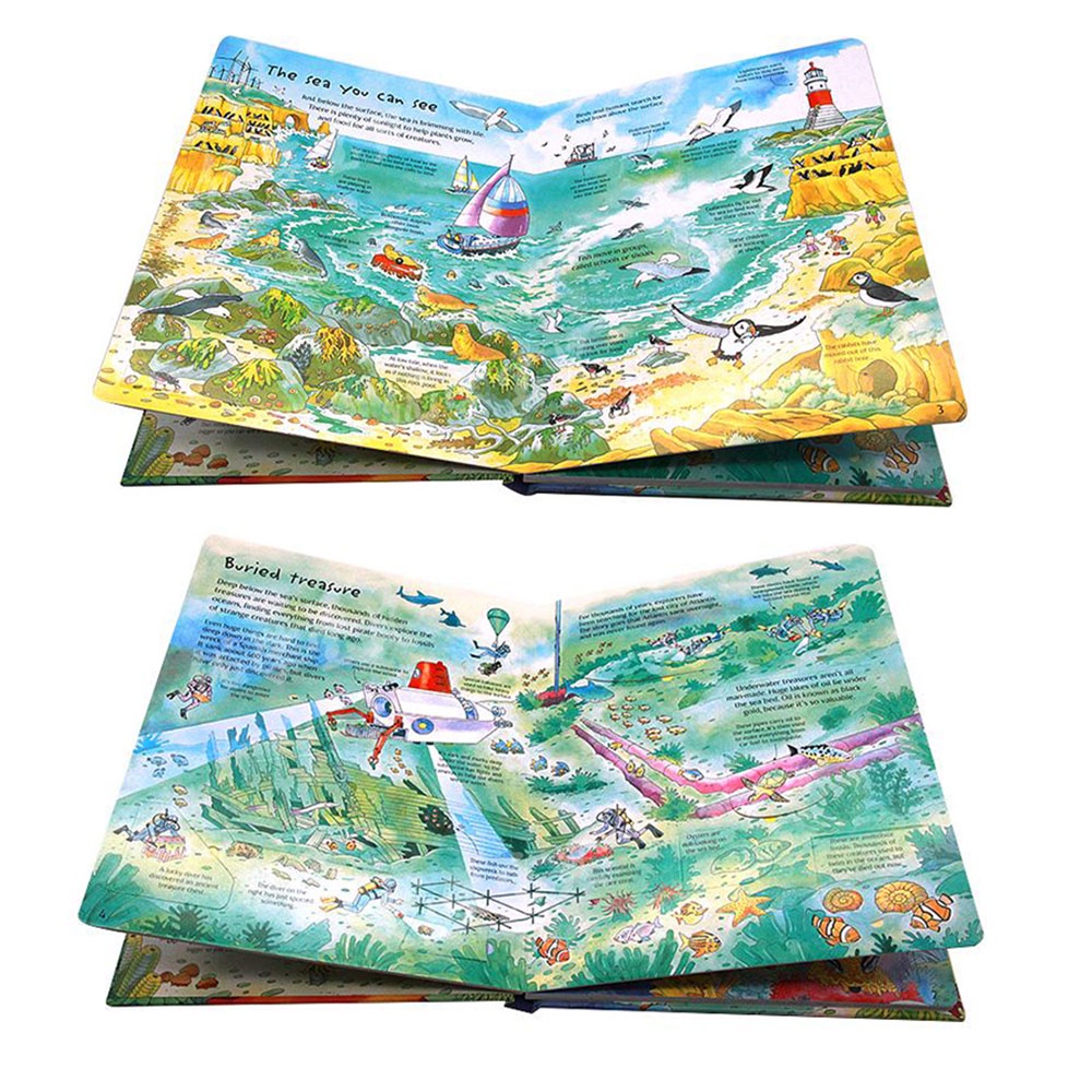 Usborne See Under The Sea Montessori 3D Flap English Picture Book for ...