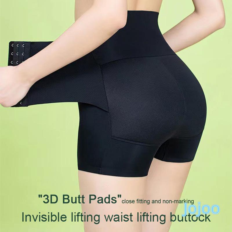 False Buttocks Front Breasted High Waist Abdomen Butt-lift Pants Women ...