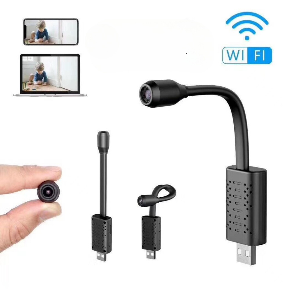 Mini Camera CCTV USB Hidden Spy IP Camera Wifi Connect to Cellphone ...