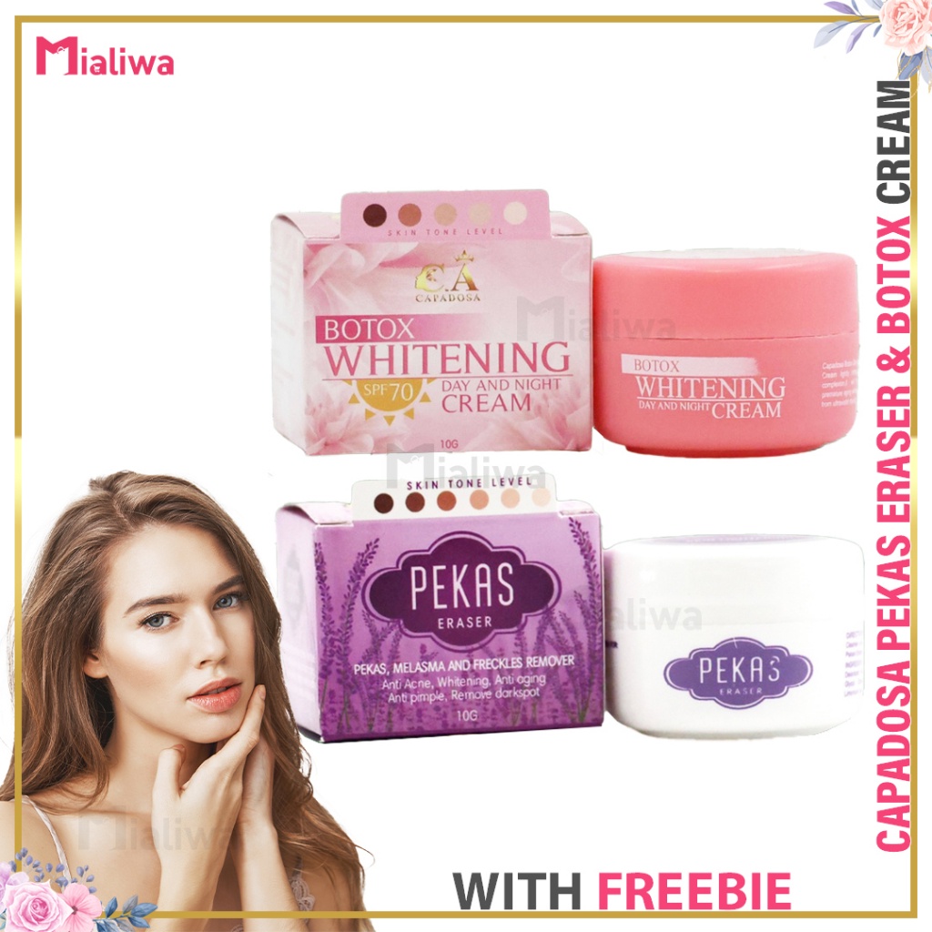 Capadosa Pekas Eraser & Botox Whitening Day Night Cream SPF70 Anti ...