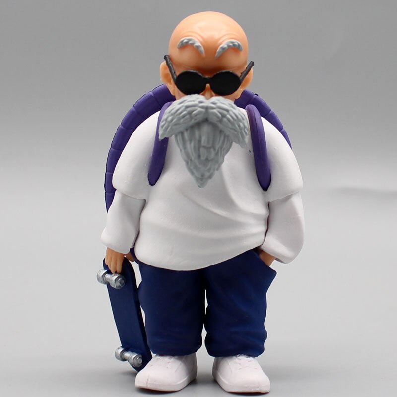 10cm Dragon Ball Master Roshi Figure Kame Sennin Skateboard Master ...