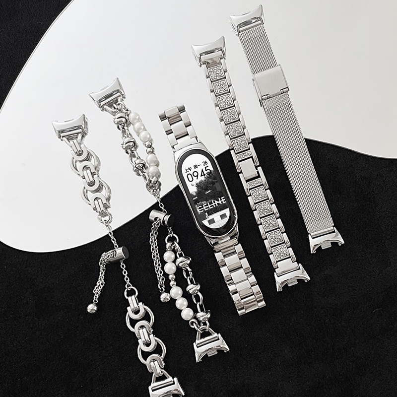 Metallic Strap For Xiaomi Smart Band 10 Band 9 Smart Watch Band Fashion ...