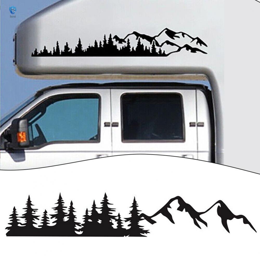 Personalize Your Vehicle with Car Tree Mountain Forest Vinyl Decal ...
