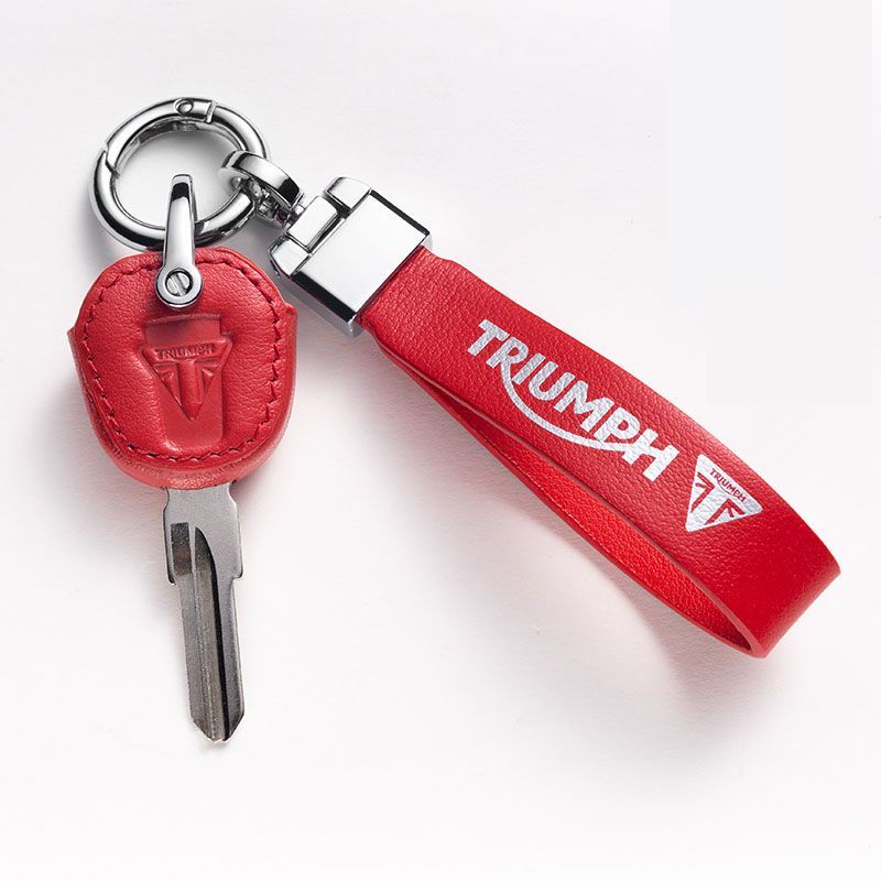 Triumph British triumph T110 Handmade Genuine Leather Motorcycle Key ...