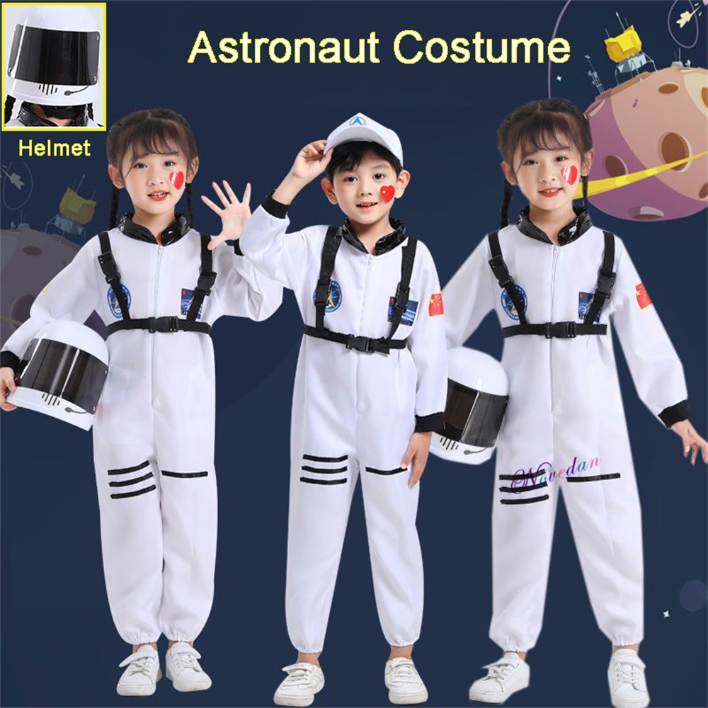 Astronaut Costume Kids Boy Girls Spaceman Costume Pilot Spacesuit ...
