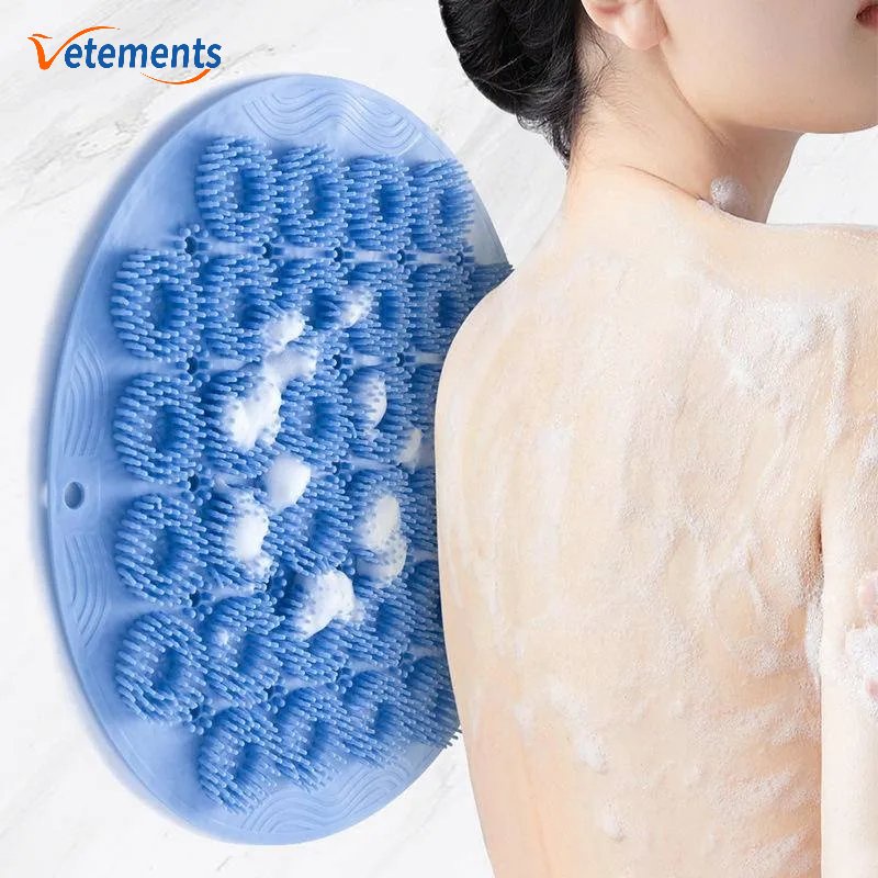 Silicone Exfoliating Scrubber Pad/ Back Massage Mat With Suction Cups ...