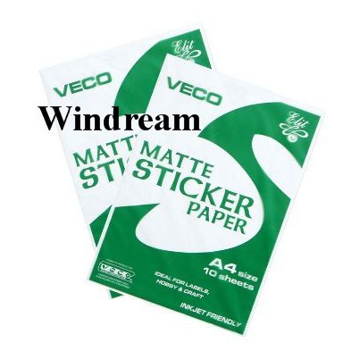 Elit Sticker Paper A4 10's high gloss and matte Veco | Shopee Philippines