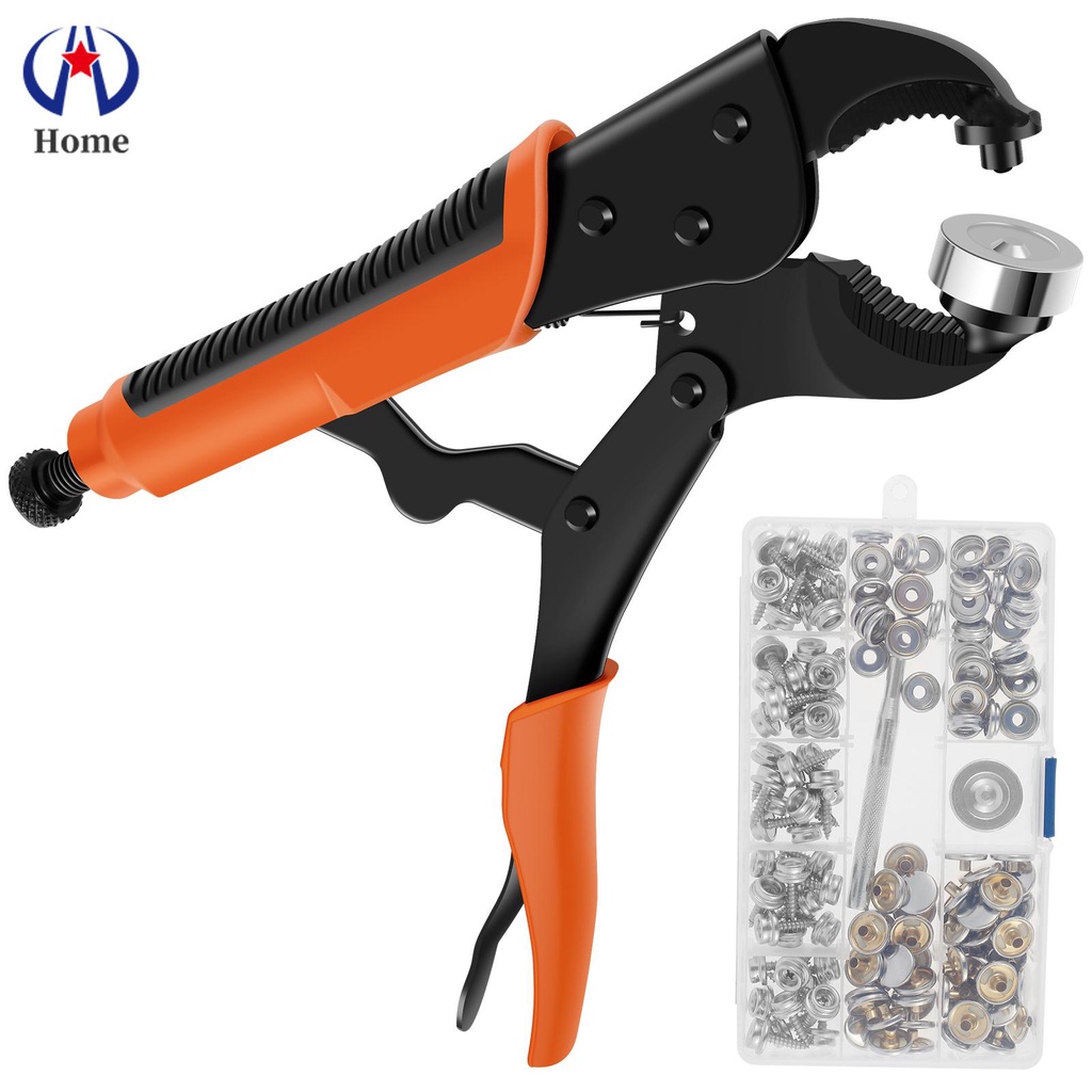 153Pcs Snap Fasteners Kit with Adjustable Pliers Heavy Duty Snap ...