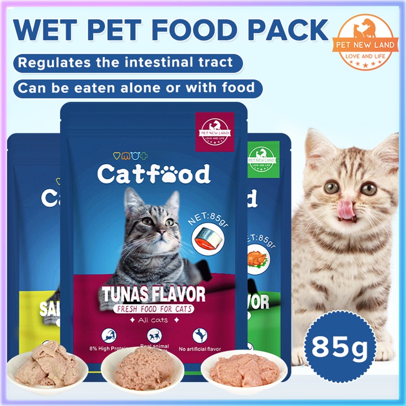 Cat Wet Food Pouch For Adult Cat And Kitty 85g | Shopee Philippines
