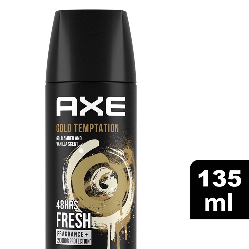 AXE 135ml Deodorant Body Spray GOLD TEMPTATION | Shopee Philippines