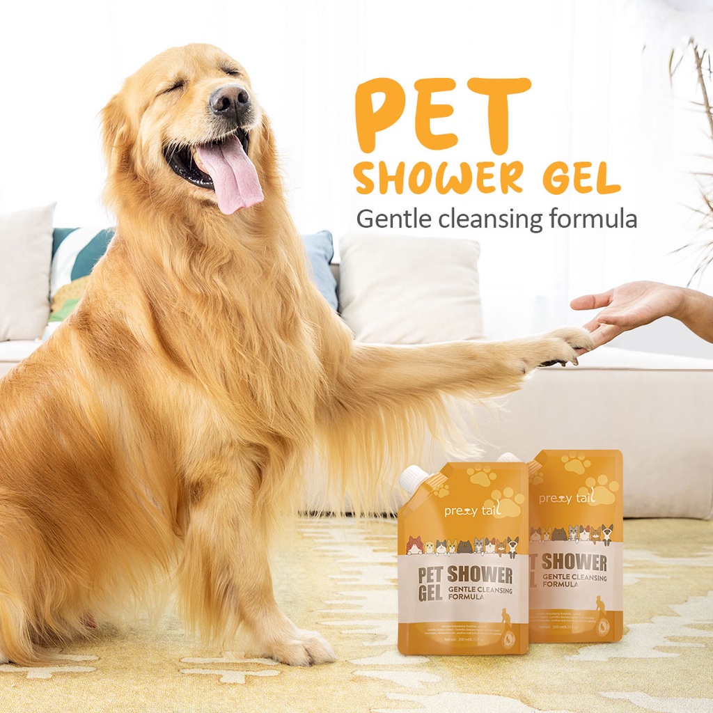 Pretty Tail Dog Shampoo Shower Gel 200ml Cat Pets Puppy Bagged Gentle ...