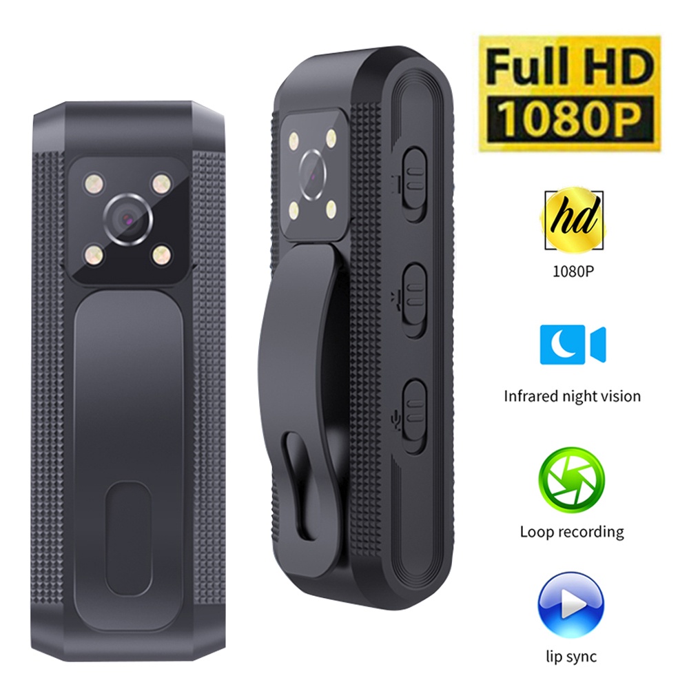 Mini Body Camera Video Recorder Motion Activated Nanny Small Wearable ...