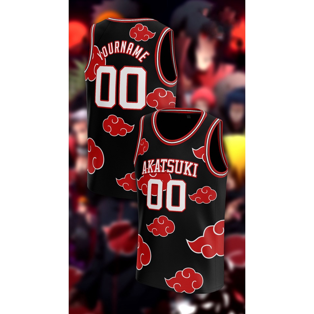 Naruto Akatsuki Anime Concept Basketball Jersey Customed | Shopee ...