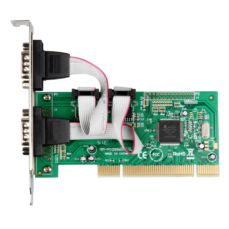 NEW PCI Serial Card 2 Port RS232 Industrial PCI Serial Port Card PCI to ...