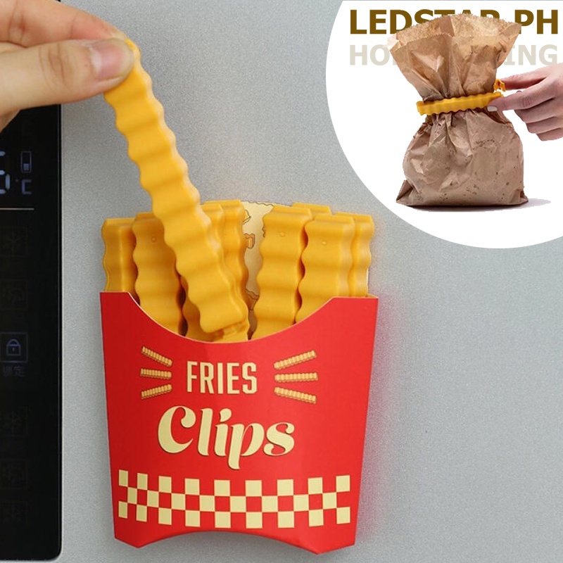 12 Pcs Food Seal Clip French Fries Shape Household Kitchen Moisture ...