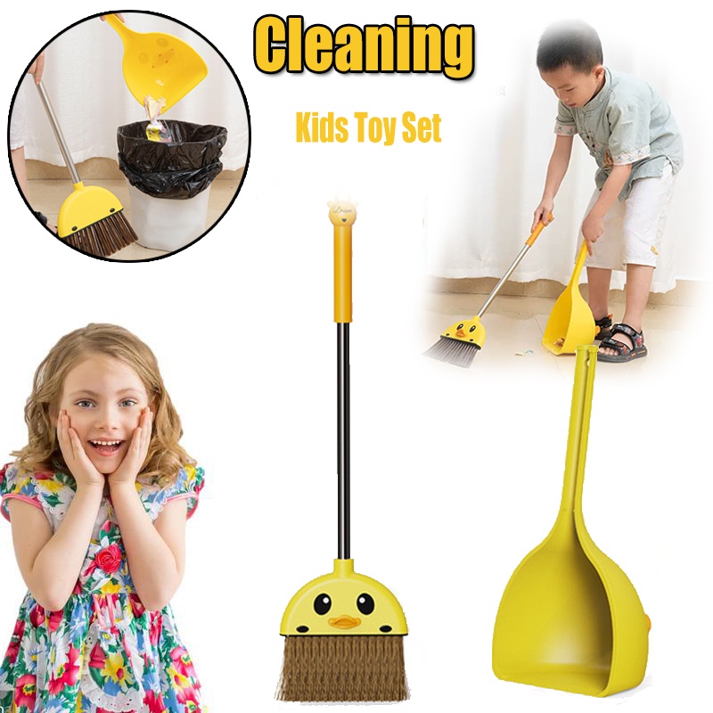 【COD】Kids Mini Broom Dustpan Set Toddlers Pretending Play Toy Children ...