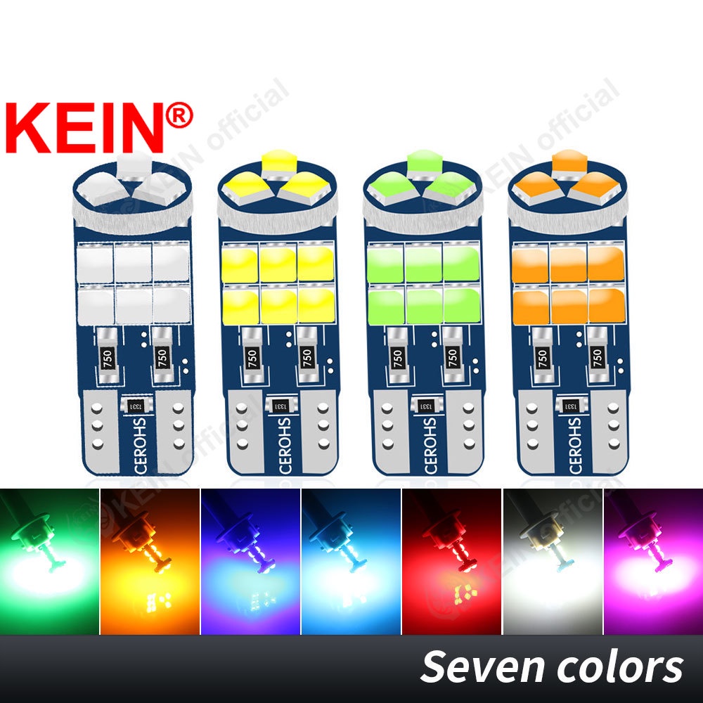 KEIN 2PCS T10 Led W5W Led Bulb 194 168 501 15SMD 3030 with Projector Car Parking Signal Interior ...