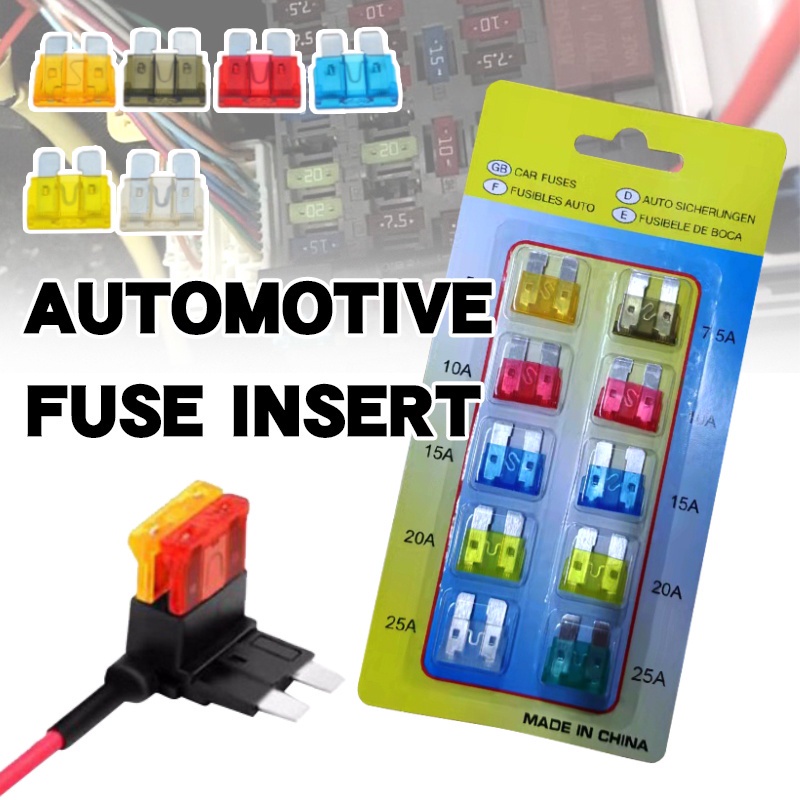 10pcs / lot Car Fuse Mini Blade Fuse 5A 7.5A 10A 15A 20A 25A 30A ...